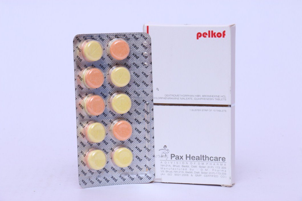 BROMHEXINE 8MG DEXTROMETHORPHAN 10MG GUAIPHENESINE 100MG CPM 2 MG